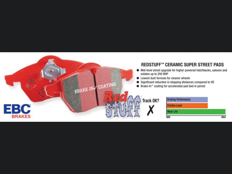 Jaguar F-Type - EBC Redstuff Brake Pad Sets, DP32192C