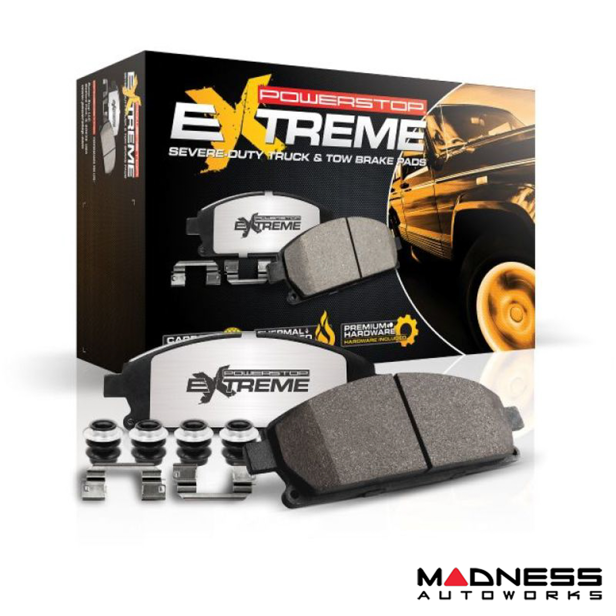 Jaguar F Pace Brake Pad Pads - Front - Z36 - Truck and Tow - Powerstop ...