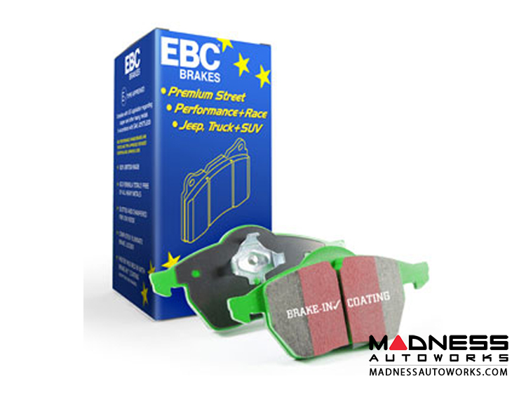 Jaguar F Pace Brake Pads - EBC - Rear - Green Stuff, EBCDP22246