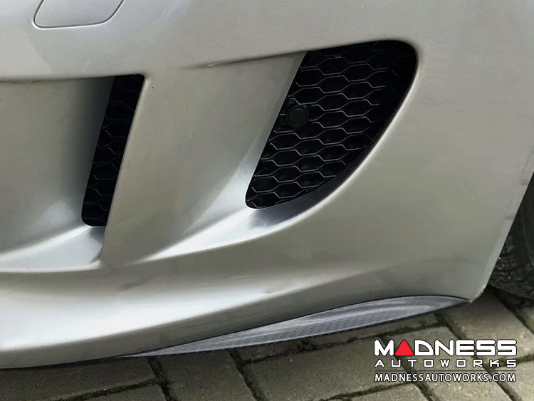 Jaguar F-TYPE Front Bumper Flaps - Carbon Fiber, JGR-14